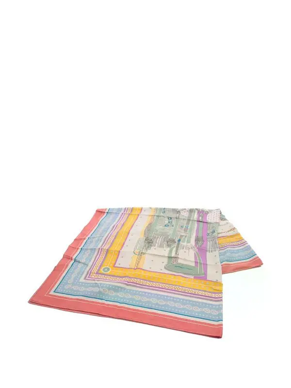 Hermès Selle De Dignitaire Patterned Scarf - Neutrals