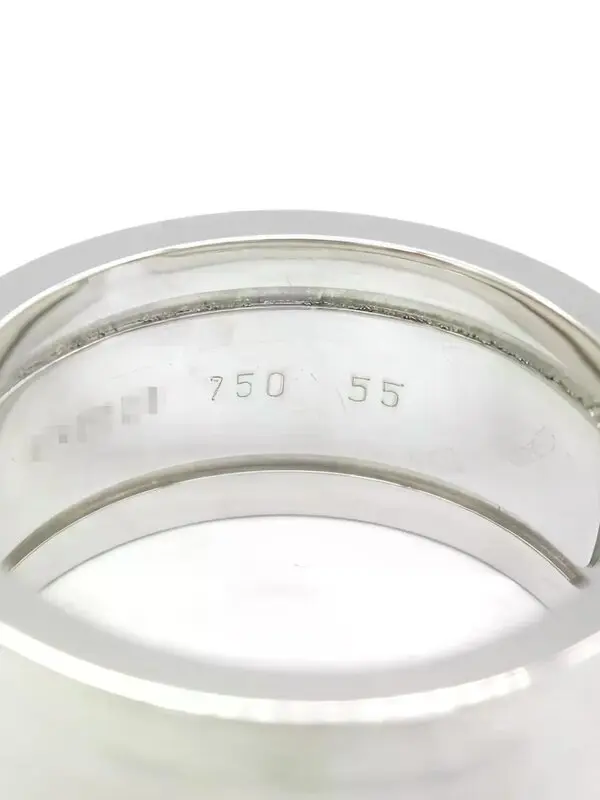 Cartier 18k White Gold C2 Ring - Silver