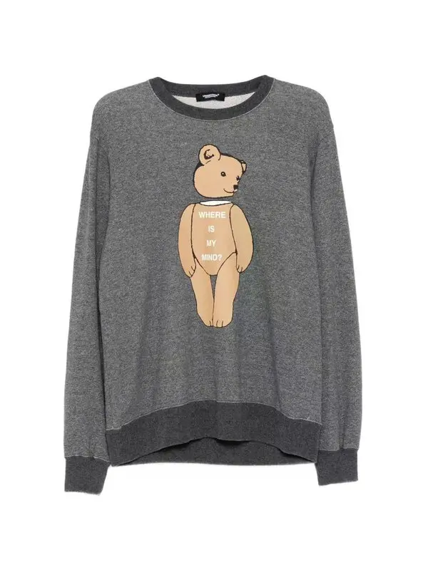 Undercover Bear Print Sweatshirt - Grey