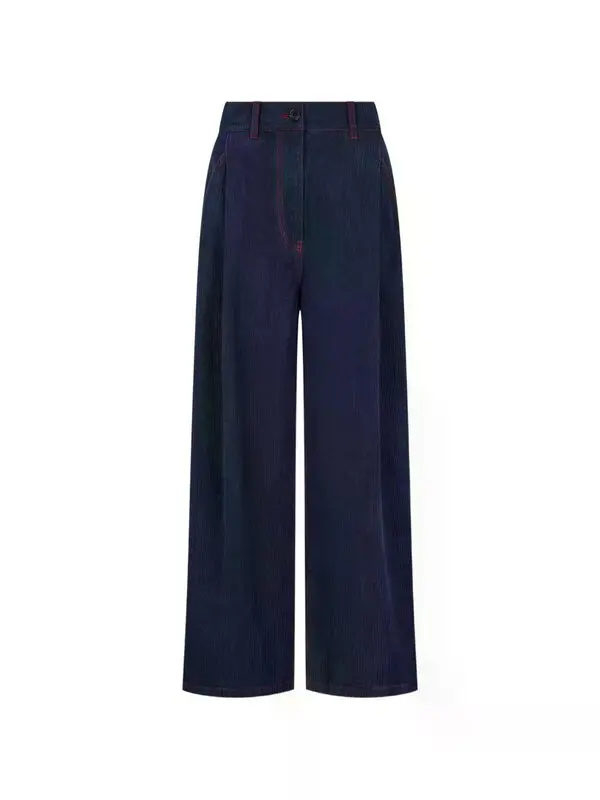 STUDIO TOMBOY Elasticated-waist Wide Leg Jeans