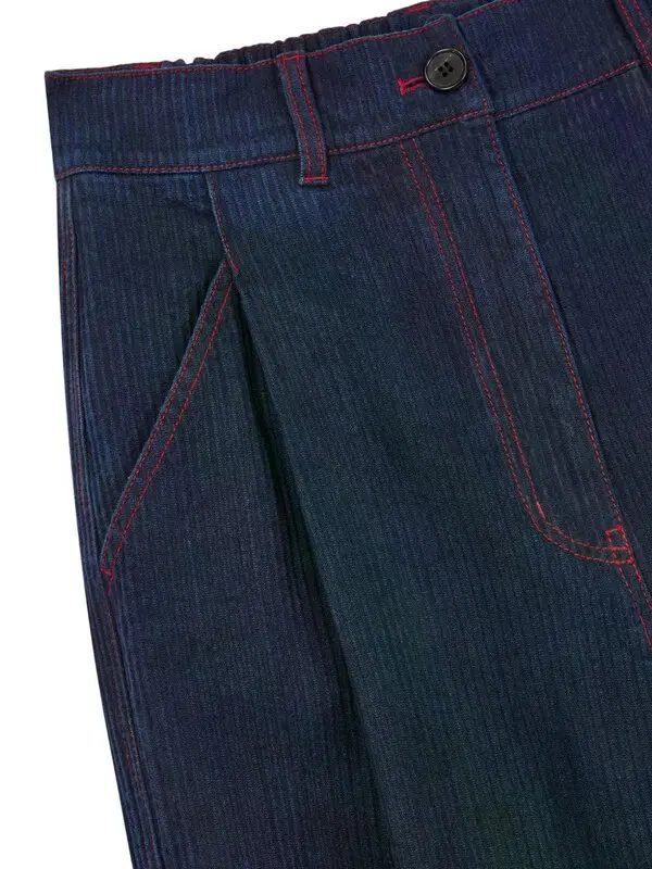 STUDIO TOMBOY Elasticated-waist Wide Leg Jeans
