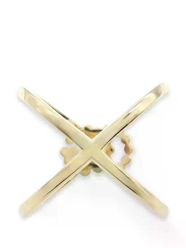 Gucci 2010 Vintage Diamond Band Ring In 18k Yellow - Gold