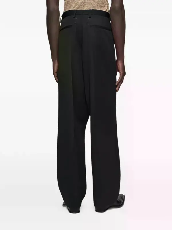 MAISON MARGIELA Virgin Wool Belted Trousers