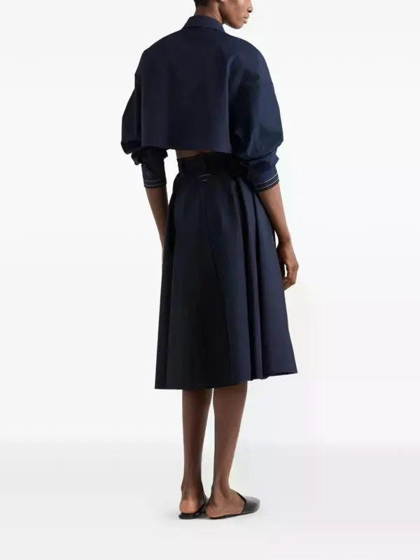Prada Midi Skirt With Buckled Belt