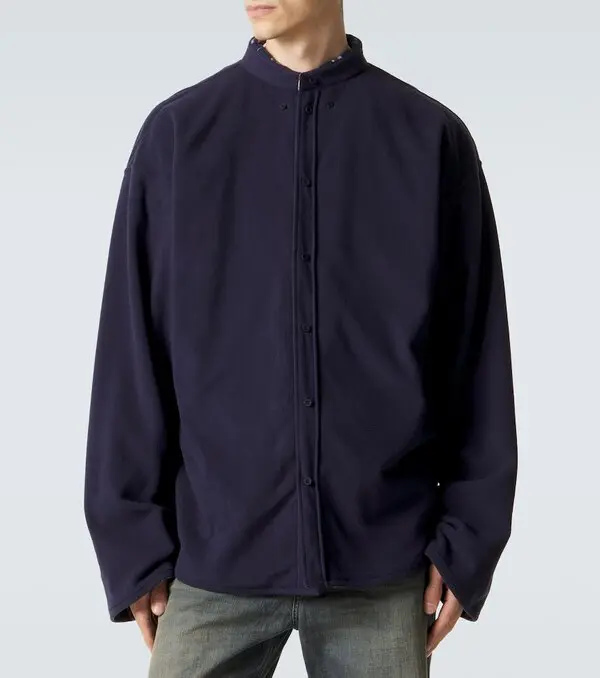 Balenciaga Reversible Flannel And Fleece Shirt