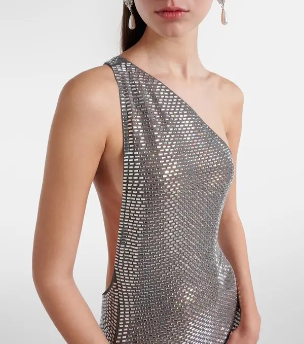 SELF-PORTRAIT Embellished One-shoulder Gown