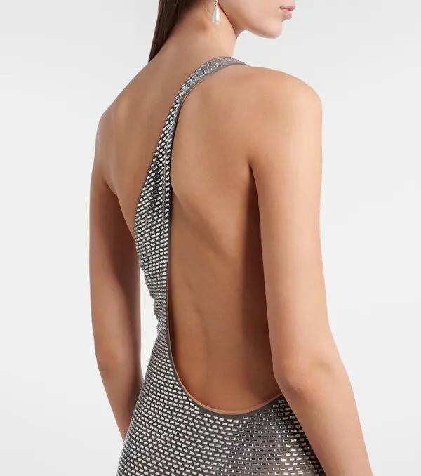 SELF-PORTRAIT Embellished One-shoulder Gown