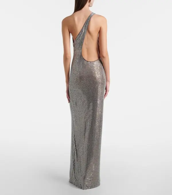 SELF-PORTRAIT Embellished One-shoulder Gown