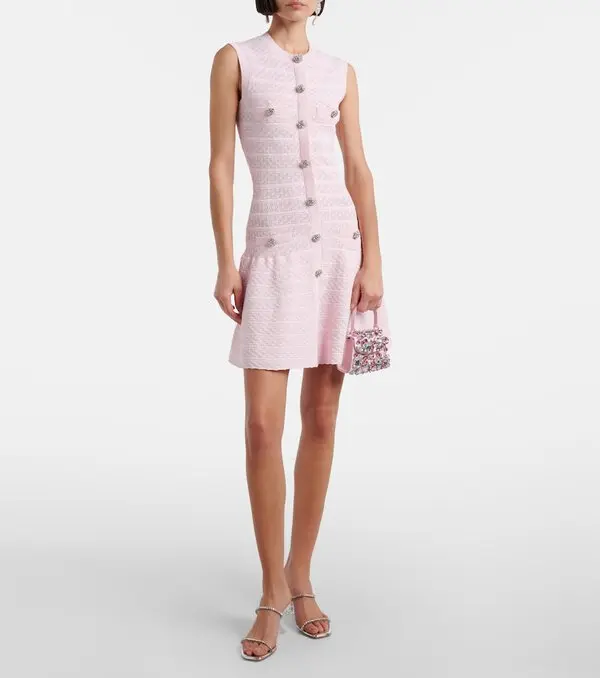 SELF-PORTRAIT Mini Embellished Top-handle Bag - Pink