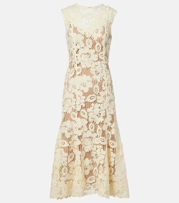 SELF-PORTRAIT Embellished Midi Dress