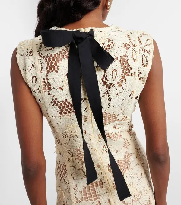 SELF-PORTRAIT Embellished Midi Dress