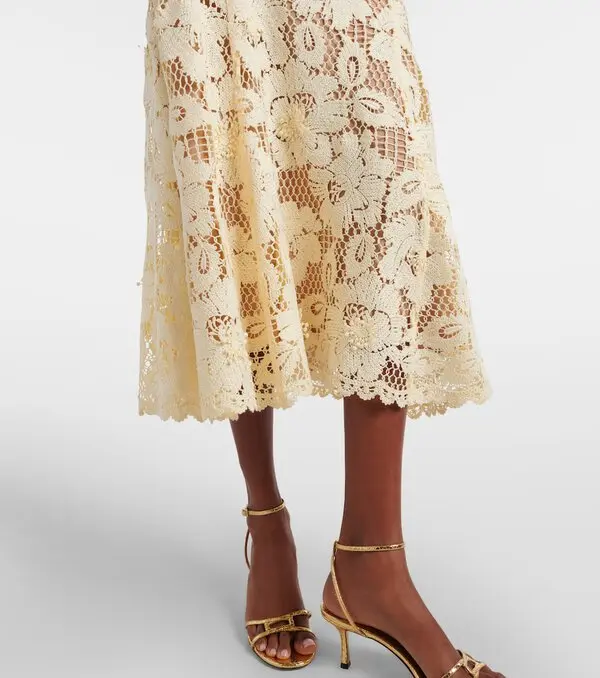 SELF-PORTRAIT Embellished Midi Dress