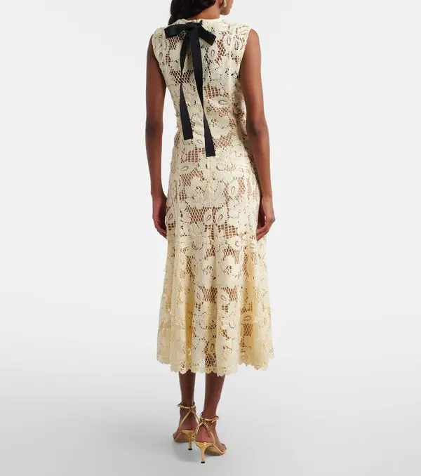 SELF-PORTRAIT Embellished Midi Dress