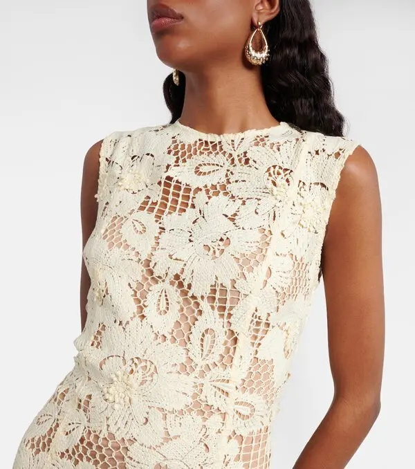 SELF-PORTRAIT Embellished Midi Dress