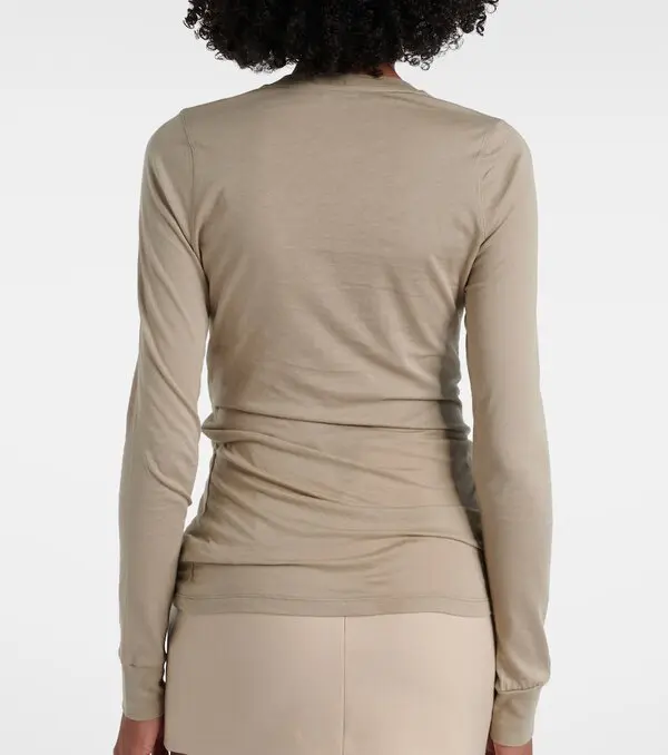 Wardrobe.NYC Cotton Long Sleeve Top - Green