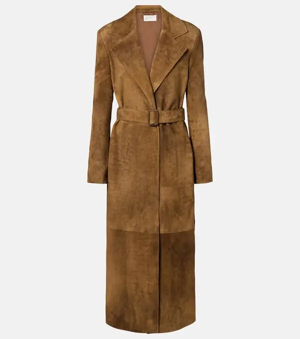 THE ROW Raisa Suede Coat