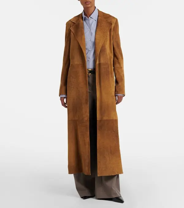 THE ROW Raisa Suede Coat