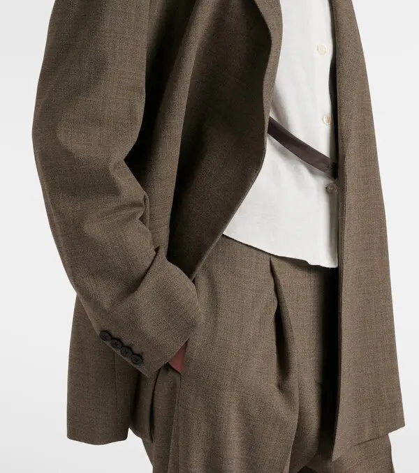 THE ROW Devlin Wool Blazer - Grey