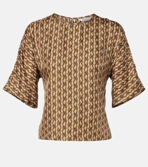 Max Mara Nordica Printed Silk Blouse - Multicoloured