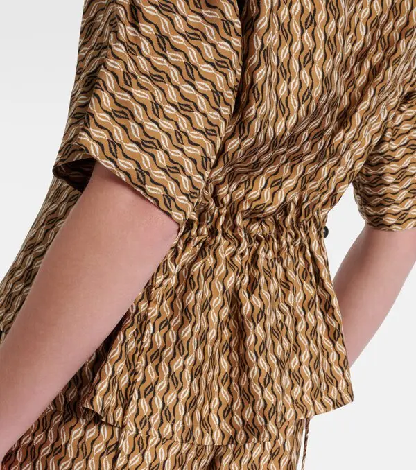 Max Mara Nordica Printed Silk Blouse