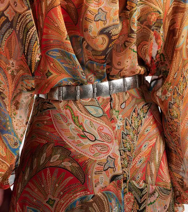 Etro Leather-trimmed Belt