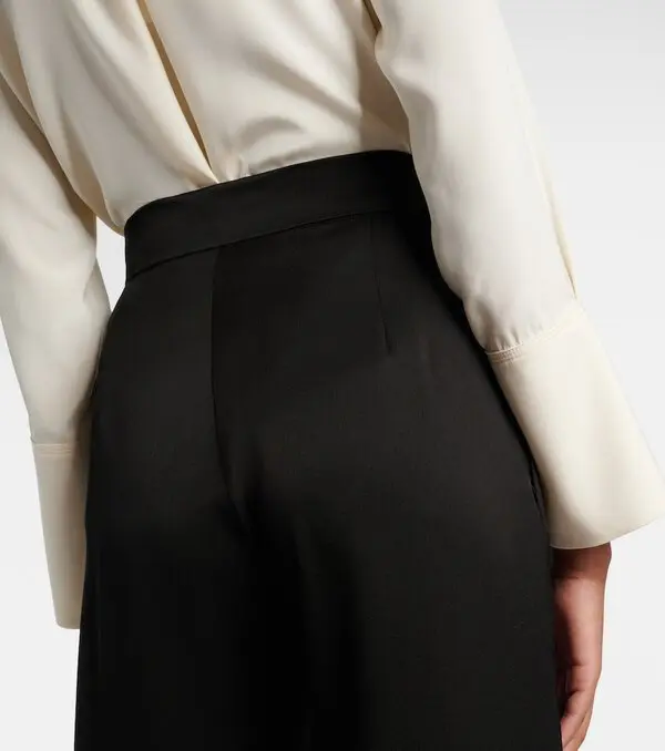 Max Mara Divo Satin Wide-leg Trousers