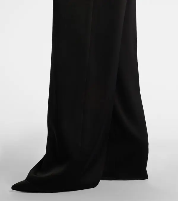 Max Mara Divo Satin Wide-leg Trousers