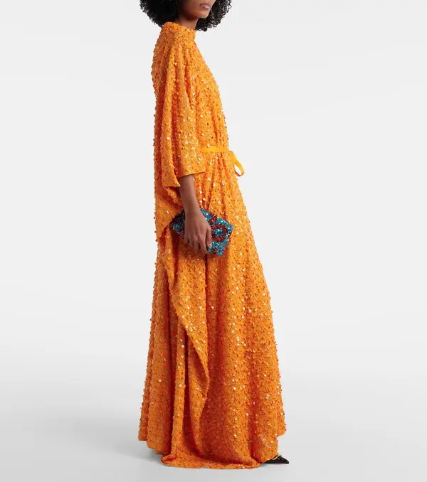 TALLER MARMO Caracciolo Sequined Kaftan