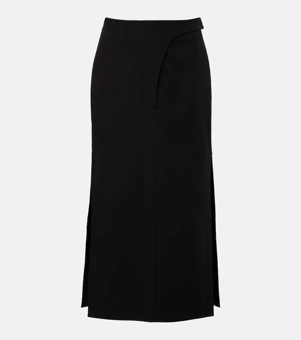 Sportmax Velo Cotton Pencil Skirt - Black