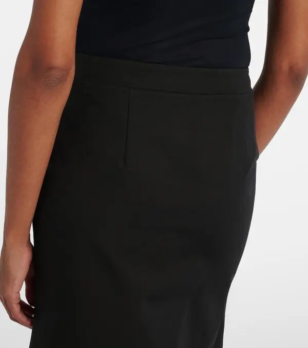 Sportmax Velo Cotton Pencil Skirt