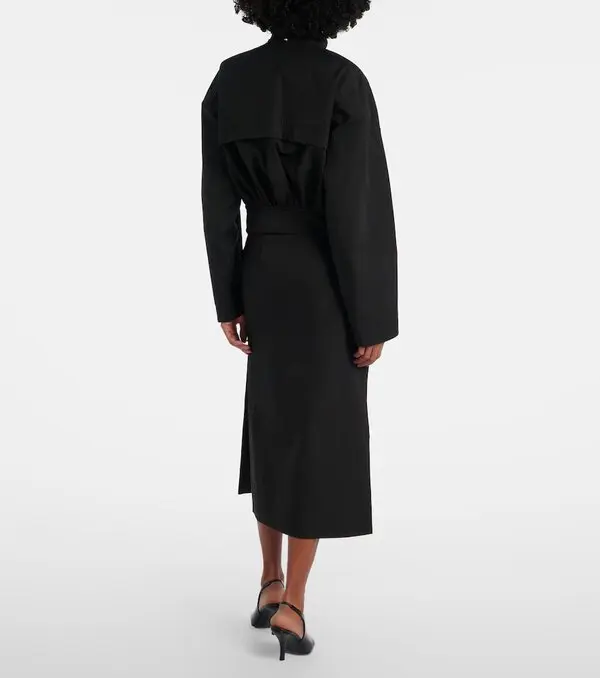 Sportmax Velo Cotton Pencil Skirt
