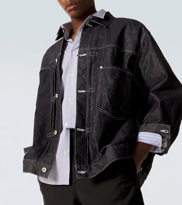 Comme Des Garçons Denim Jacket With Classic Collar