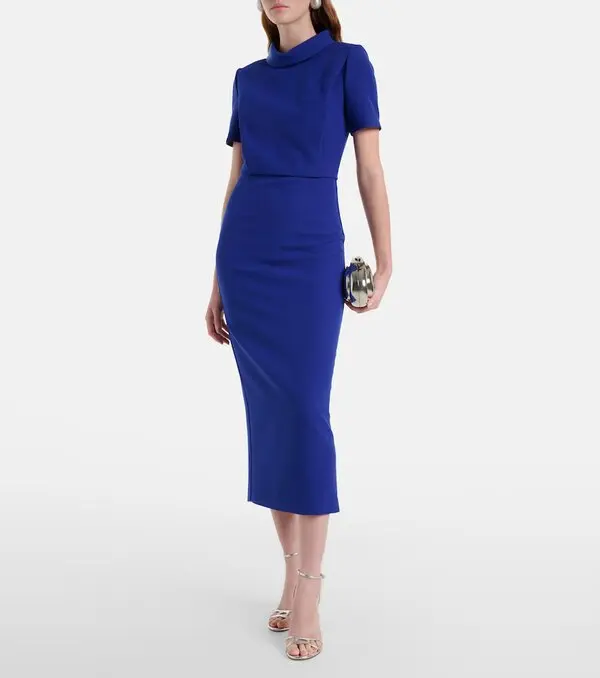 Roland Mouret Crepe Midi Dress
