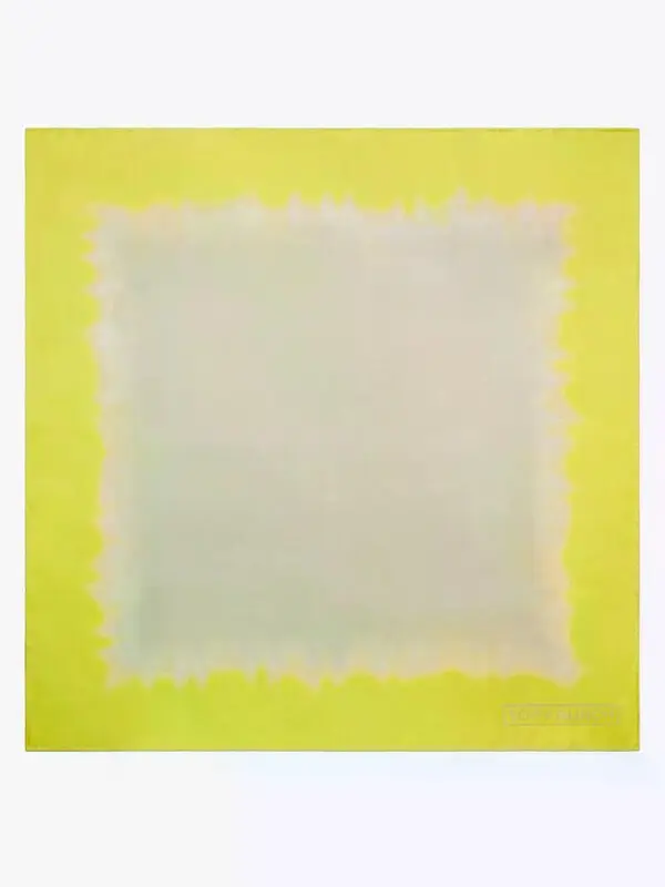 Tory Burch Tie-dye Silk Square Scarf - Neutrals