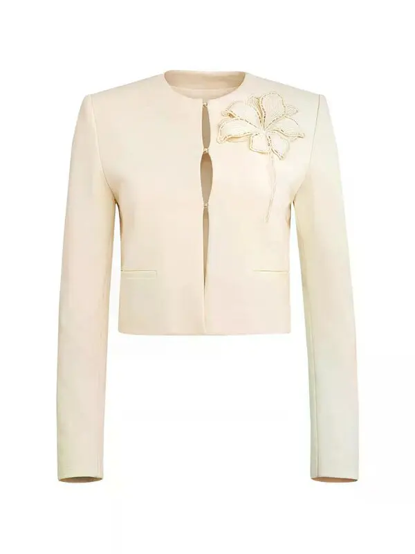 TWINSET Floral Appliqué Jacket