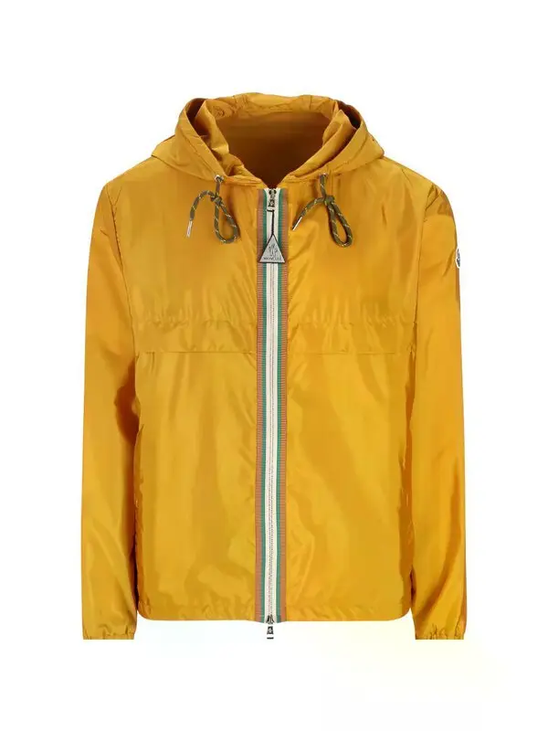 Moncler Zip-up Hooded Jacket - Yellow