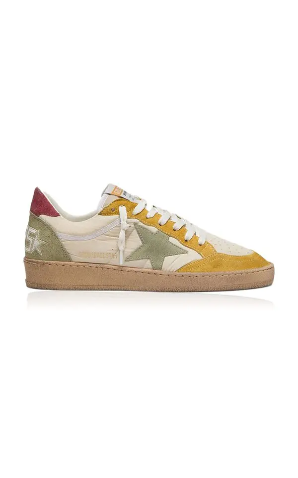 GOLDEN GOOSE Ball Star Suede Panel Sneakers - Multi