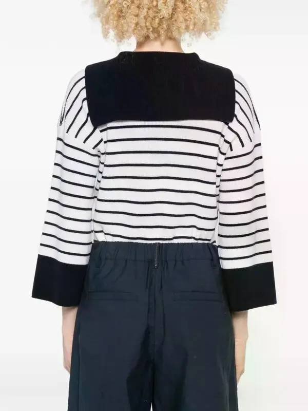 Ralph Lauren Striped V-neck Long Sleeve Sweater