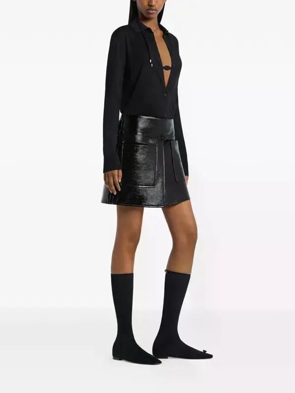 COURREGES Polo Collar Cardigan