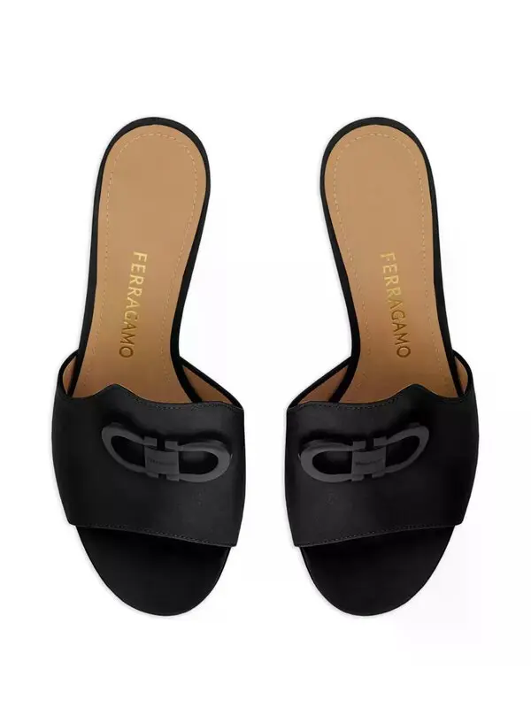FERRAGAMO 50mm Gancini Block Heel Sandals
