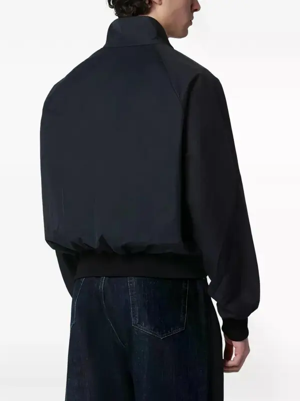 Studio Nicholson Zip-up Jacket With Stand Collar - Black