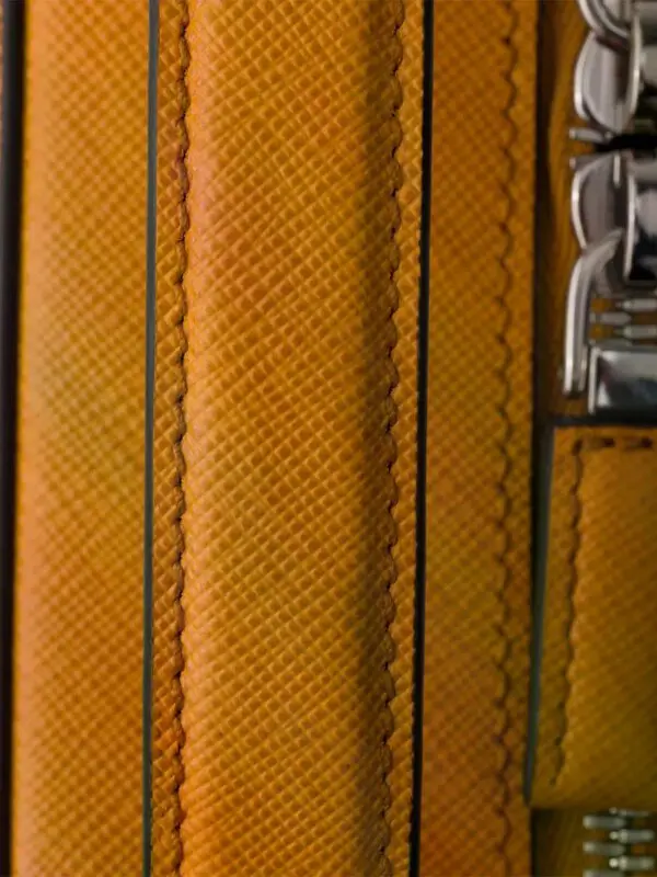 Prada Brique Medium Saffiano Leather Bag - Orange
