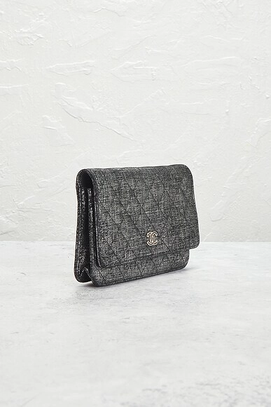 Chanel Calfskin Metallic Wallet On Chain