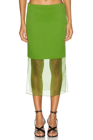 Khaite Sybil Midi Skirt
