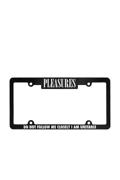 PLEASURES Follow License Plate Cover - Black