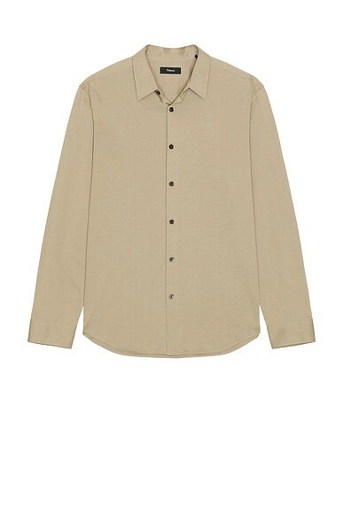 Theory Sylvain Structure Knit Shirt - Feather