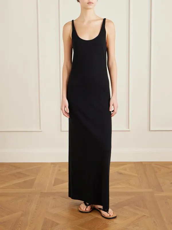 THE ROW Nareen Cashmere Maxi Dress - Black