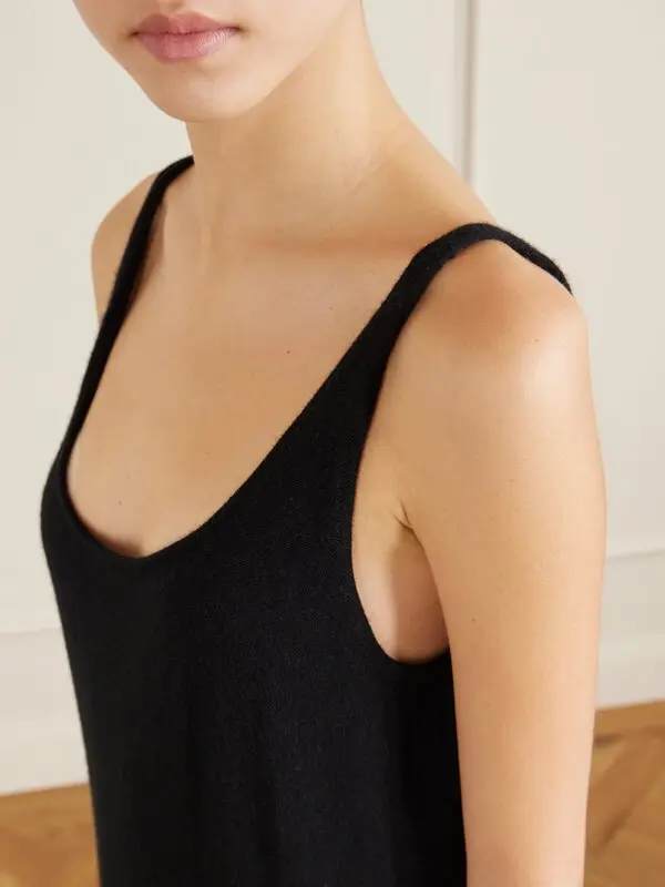 THE ROW Nareen Cashmere Maxi Dress - Black