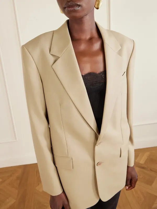 Saint Laurent Wool And Silk-blend Blazer