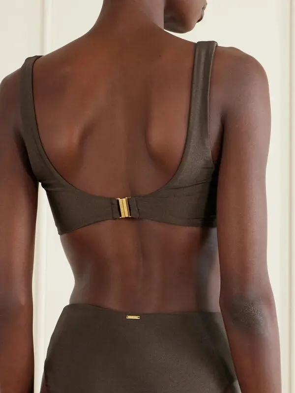 Simkhai Veyra Embellished Bikini Top